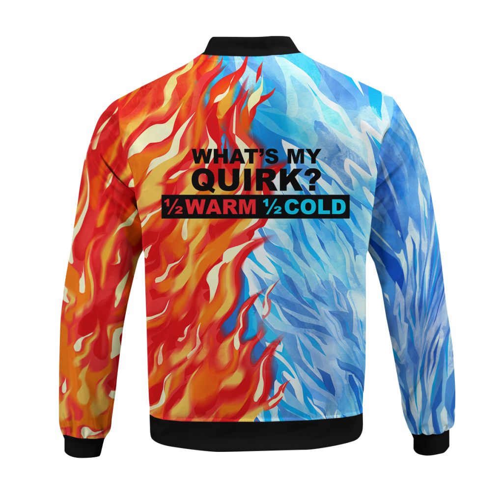 Anime Fire and Ice Todoroki Shoto Bomber Jacket | Anime Jacket