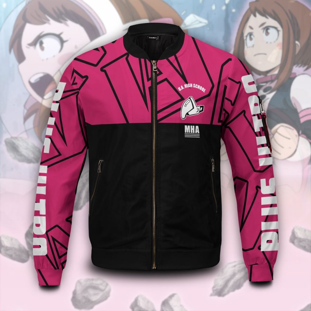 Anime MHA Uraraka Bomber Jacket | Anime Jacket