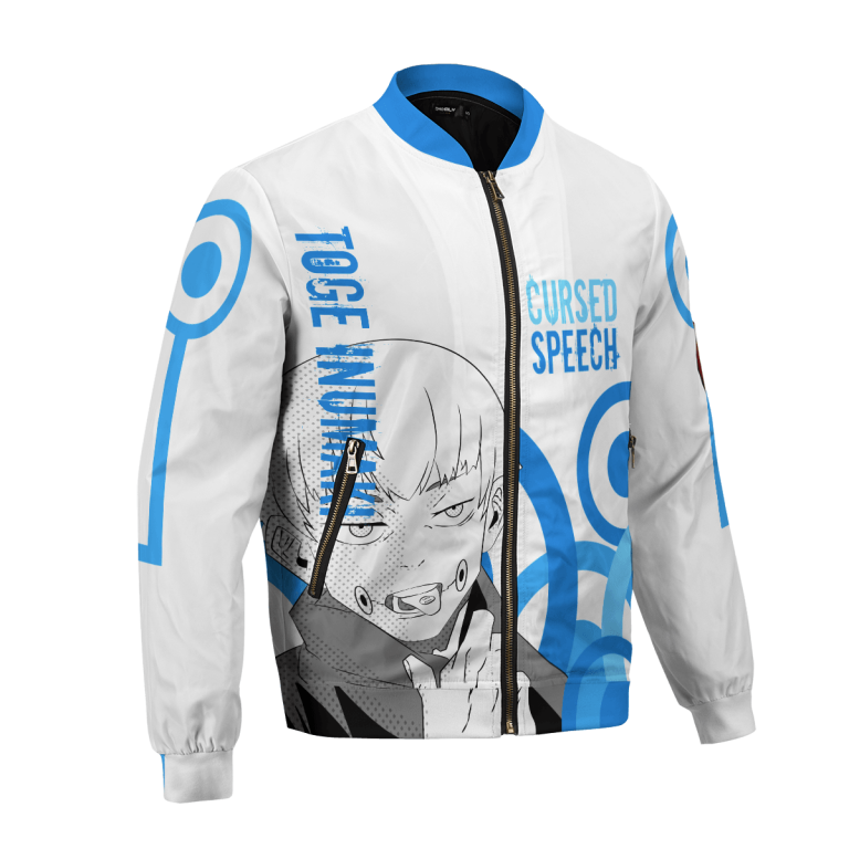 Anime Toge Cursed Speech Bomber Jacket | Anime Jacket